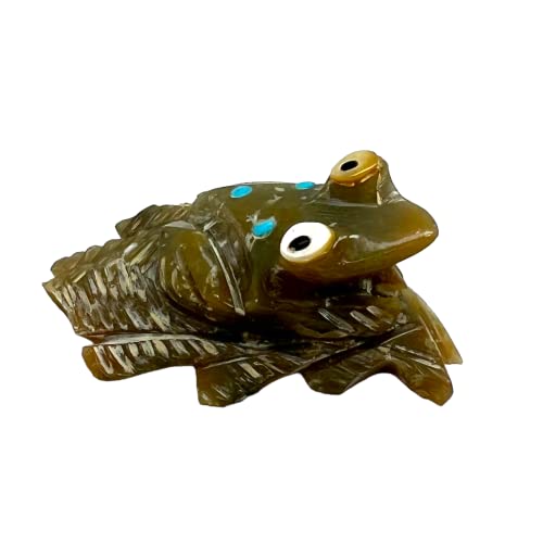 Miniature Frog Spirit Totem, Native American Hand Carved, Genuine Ston ...
